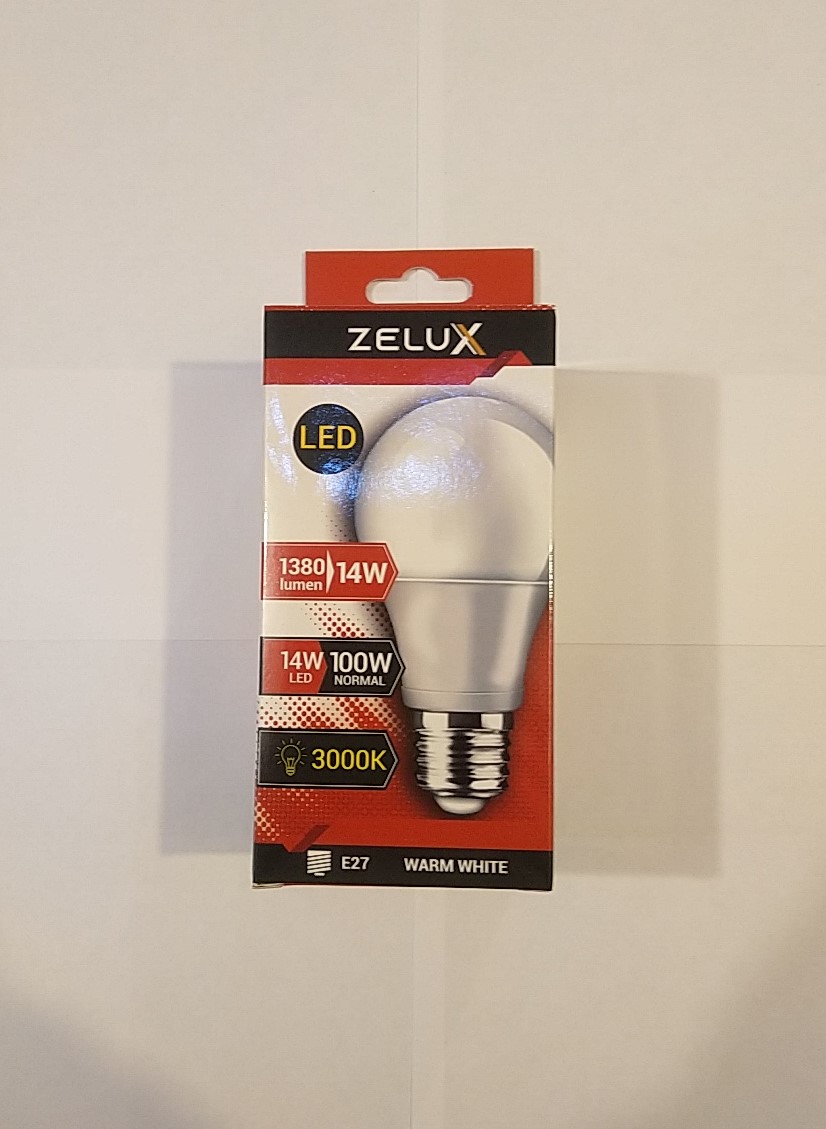 LED izzó, E27, 14W~100W, meleg fehér - ZELUX - Műszaki Pince