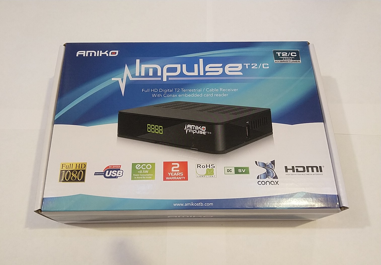 Amiko Impulse T2/C tuner és set-top box - Conax - Műszaki Pince