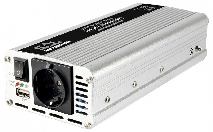 SAL DC12/AC230V inverter – 1000/2000W – SAI 2000USB - Műszaki Pince