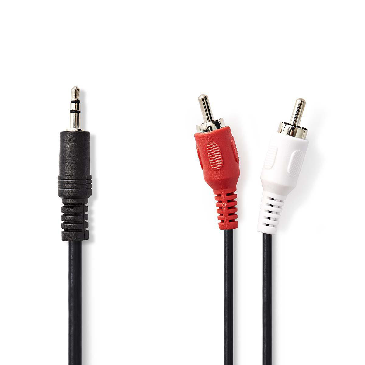 JACK/RCA kábel – 3.5mm stereo jack/2cinch, left/right – NEDIS – 3m ...