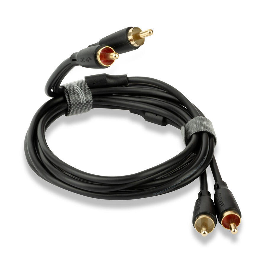 RCA kábel – 2RCA/2RCA high-quality audió átjátszó – QED QE8104 – 1.5m ...